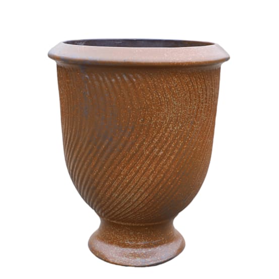 MORGANE pot grande taille d'extérieur fait main en terre cuite émaillée ...