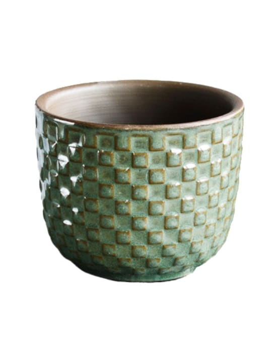 Mini cache pot - RELIEF VERT- La Green Touch - Gamm vert