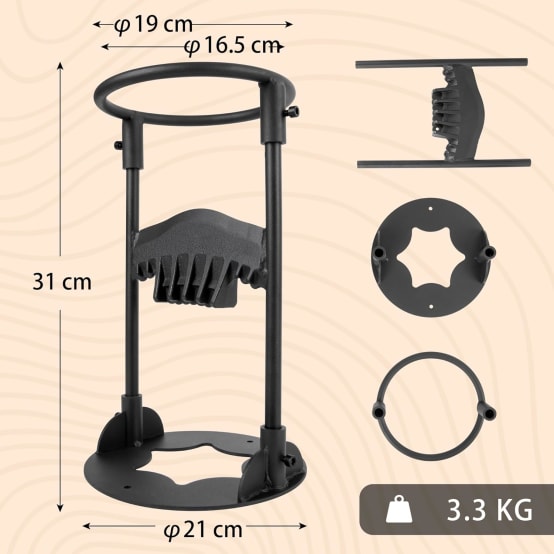 Fendeuse à bois manuelle, fendeuse à bois en forme de coin, machine de découpe de bois facile à ...