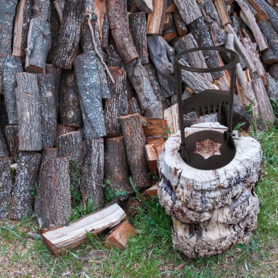Fendeuse à bois manuelle, fendeuse à bois en forme de coin, machine de découpe de bois facile à ...