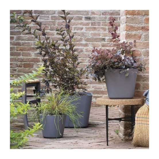 Pot De Fleurs - Deroma - Origin - 11 L - Gris - Gamm vert