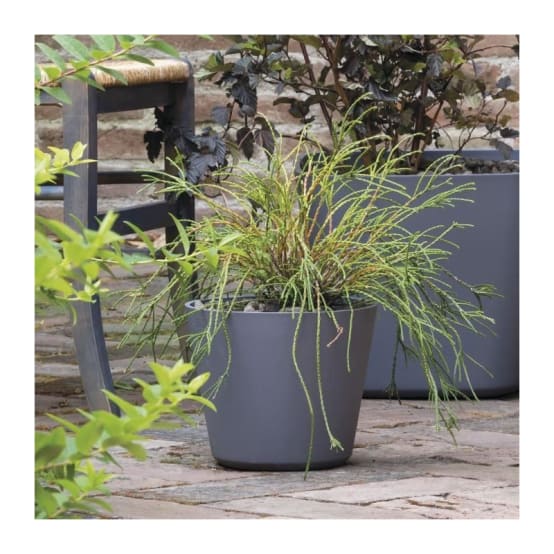 Pot De Fleurs - Deroma - Origin - 11 L - Gris - Gamm vert