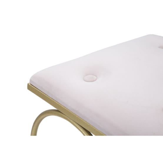 Tabouret Design "Heart" 51cm Rose & Or - Gamm vert