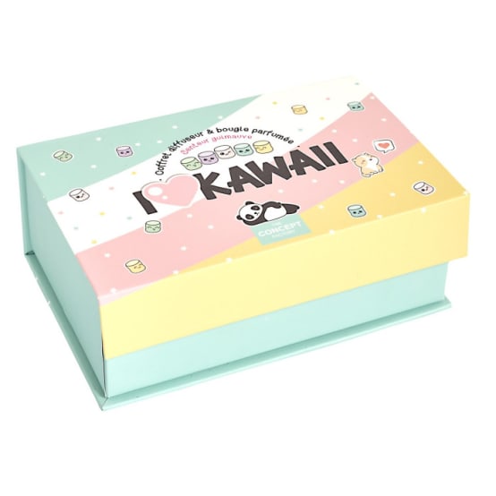 Coffret Senteur Parfumée "Kawaii" 16cm Guimauve - Gamm vert