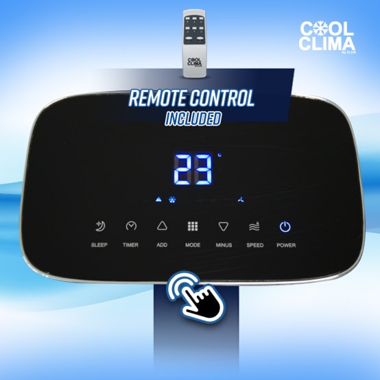 Climatiseur mobile 12000BTU - 3.5KW avec télécommande - Cool Clima ...