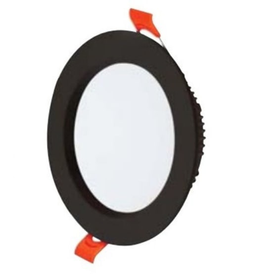 Lot de 10 spots ALEXA SMD LED rond noir 8W 7000K - Gamm vert