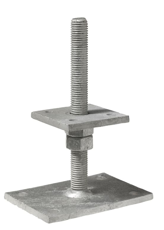 Pied de poteau réglable PB - Hauteur 40-200 mm - SIMPSON - PPB80G-R ...