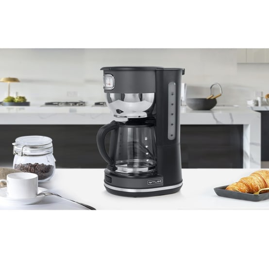 Muse MS-220 DG - Cafetière avec réservoir 1.4 L (10 tasses) avec Porte-filtre - 1000W - Gamm vert