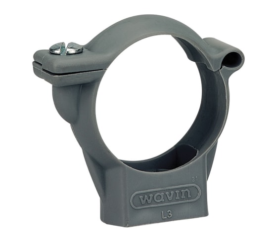 Collier fixation monobloc polypropylène 32mm pas 7/150 - WAVIN - 3026178 - Gamm vert