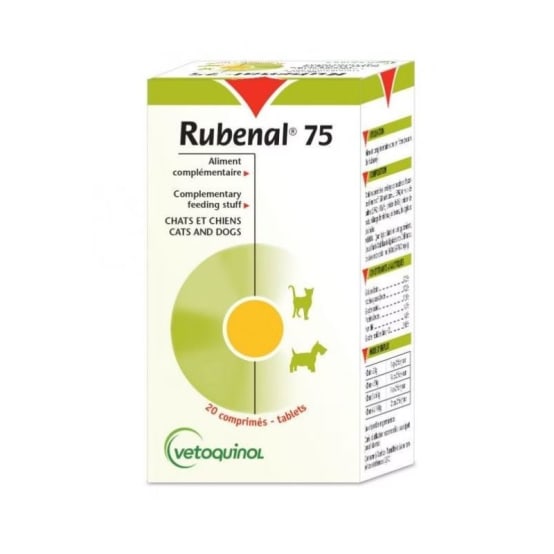 RUBENAL 75 MG - VETOQUINOL 60 comprimés - Gamm vert