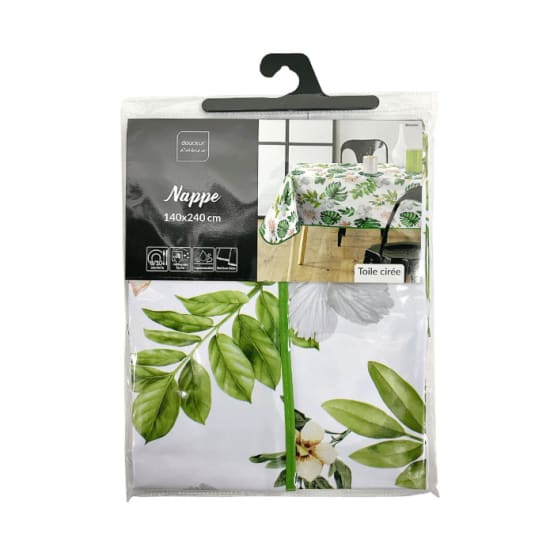 Nappe Toile Cirée "Baleares" 140x240cm Vert - Gamm vert