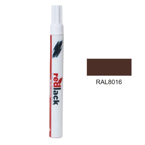 Peinture feutre retouche Brun acajou RAL 8016 Brillant multisupport ...
