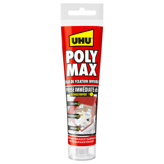 UHU Polymax prise immédiate invisible- Mastic/colle MSP pour coller ...