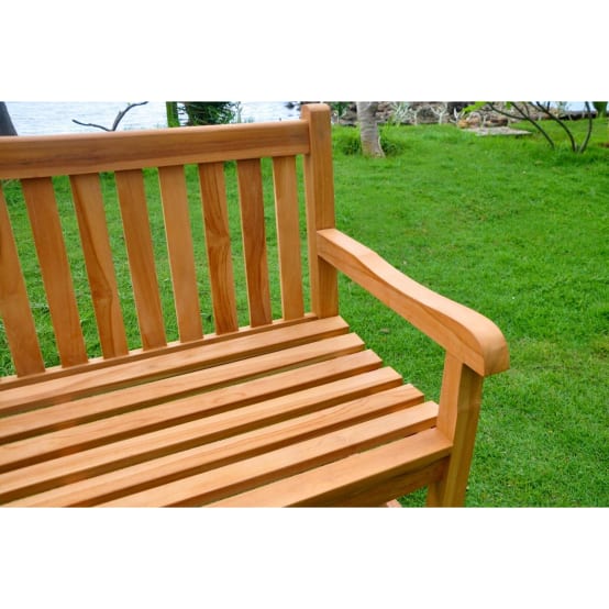 Banc teck 2 places KUALA Concept Usine - Gamm vert