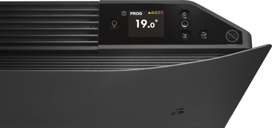 Radiateur connecté lumineux horizontal DIVALI 1000W gris étoilé ...