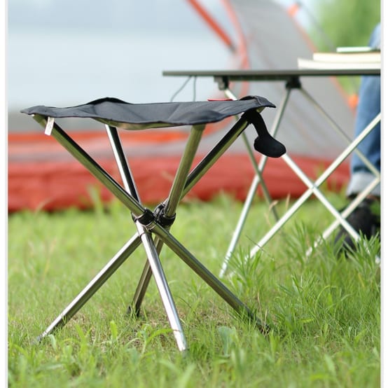 Tabouret pliant et télescopique pour camping et pêche, 27*27CM MCBOSON ...