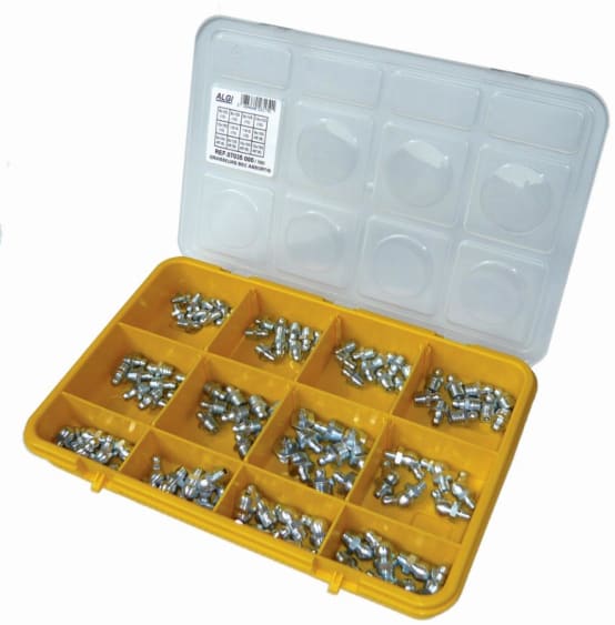 Coffret 100 graisseurs hydrauliques ALGI - 07035000 - Gamm vert