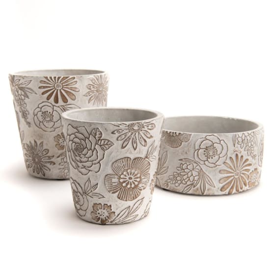 Cache pot Fleurs grand modèle - Gamm vert