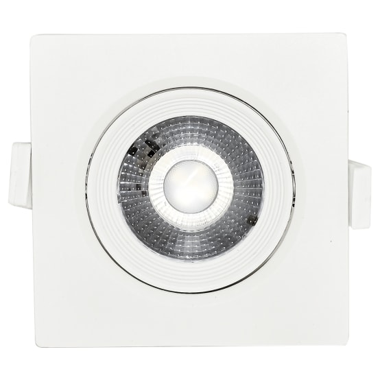 Spot LED encastrable carré blanc 5W IP20 4000K - Gamm vert