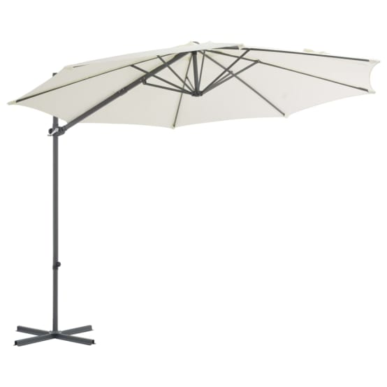 Parasol de jardin - parasol d'extérieur avec base portable sable ...