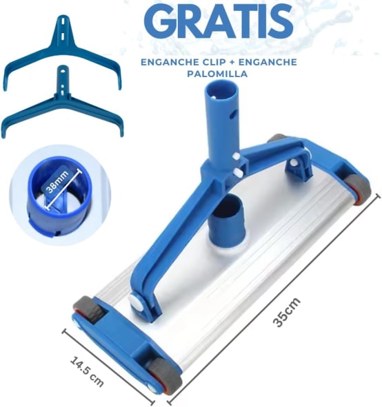 SIQUA - Nettoyeur manuel de piscine. Idéal pour le nettoyage et l ...