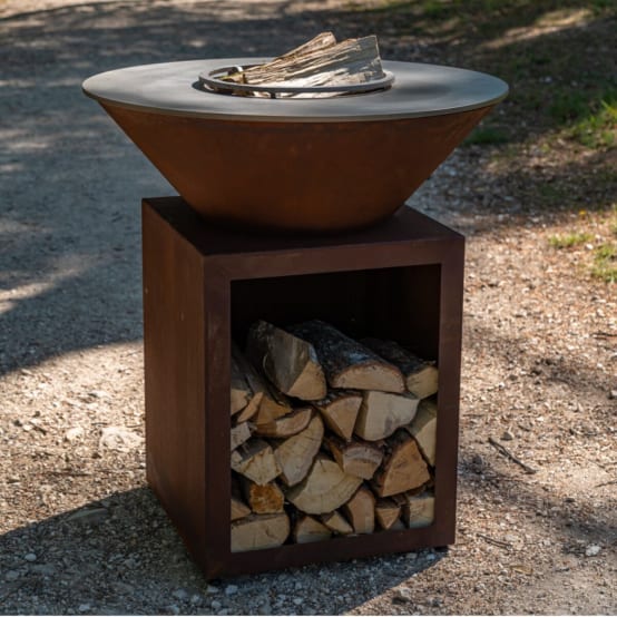 Pack Découverte Brasero CLASSIQUE Simple Cuve Corten 83x90cm - Un ...