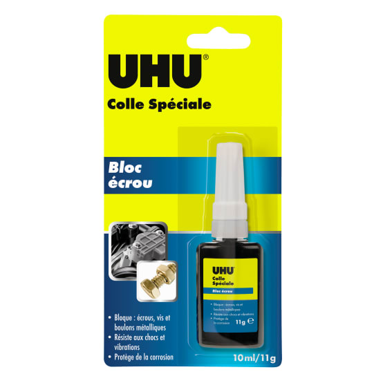 UHU Colle spéciale bloc écrou - colle universelle pour empêcher le ...