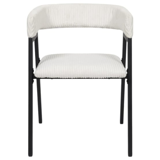 Lot de 2 Chaises Design Côtelé "Scott" 71cm Beige - Gamm vert