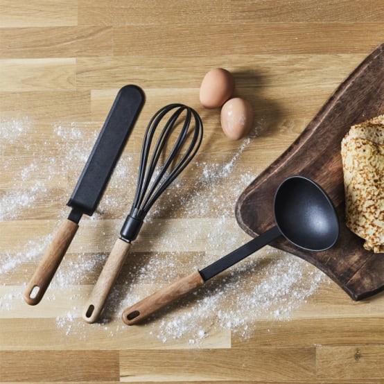 Louche Manche en Bois "Lily" 31cm Naturel & Noir - Gamm vert