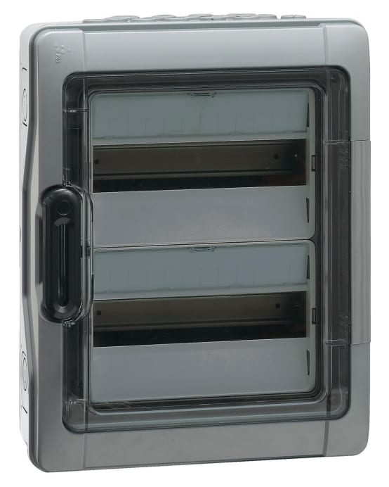 Coffret étanche PLEXO avec embouts à perforation directe prémontés gris ...