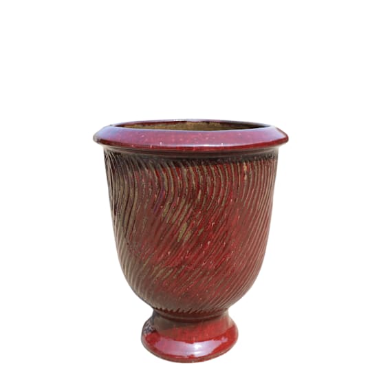 MORGANE pot grande taille d'extérieur fait main en terre cuite émaillée ...