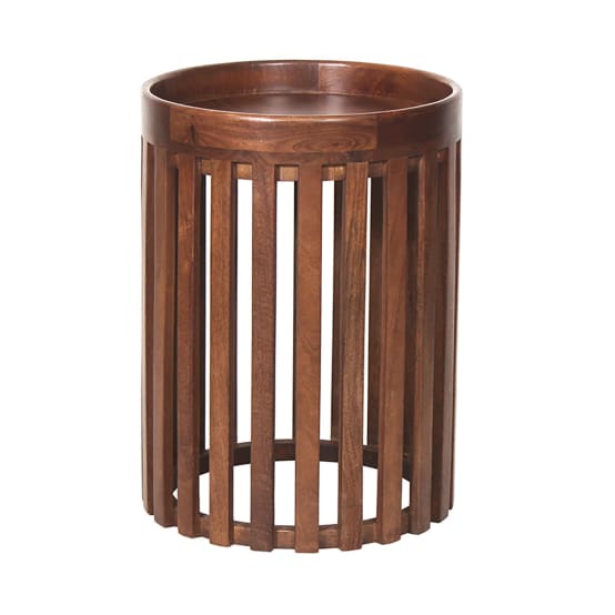 Bout de Canapé en Manguier Massif Vernis Teinté Noyer - HARPER - Gamm vert