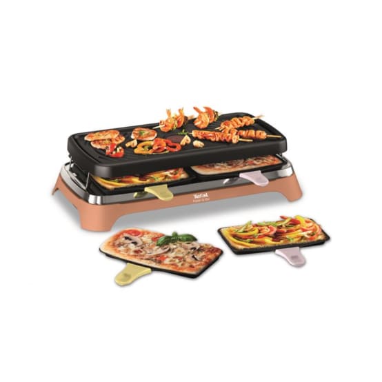 Appareil à raclette 8 personnes 1450w + grill RE651JF0 Tefal - Gamm vert
