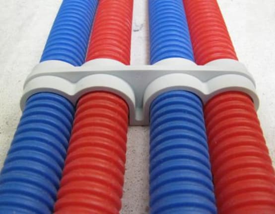 Fixation de gaines et tubes ING FIXATION Fix-ring Quadruple - Ø 20 mm ...