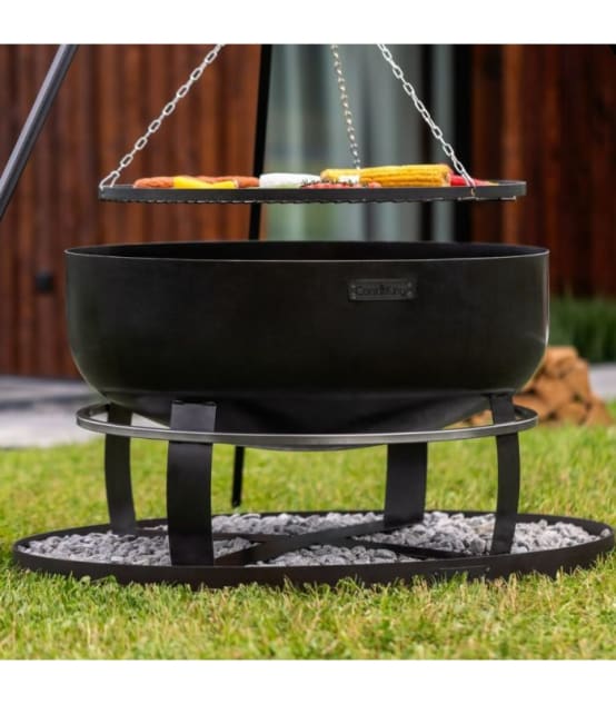Braséro de jardin XXL VIKING 60cm de diamètre, acier naturel,CookKing ...
