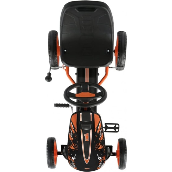 Go-Kart à Pédales Speedster Orange pour Enfants de 4 à 8 Ans - Gamm vert