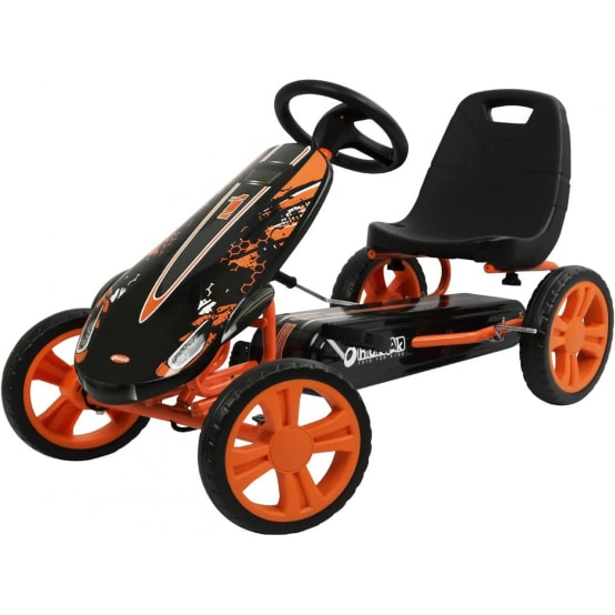 Go-Kart à Pédales Speedster Orange pour Enfants de 4 à 8 Ans - Gamm vert