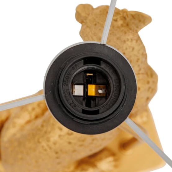 Lampe à Poser en Résine "Léopard" 47cm Doré - Gamm vert