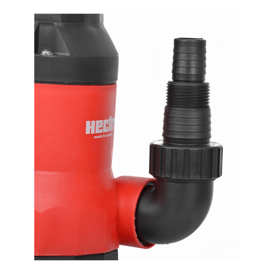 Hecht 3752 Pompe submersible pour eaux usées Pompe jardin 750W 12 500 l/h avec cable de 10m ...