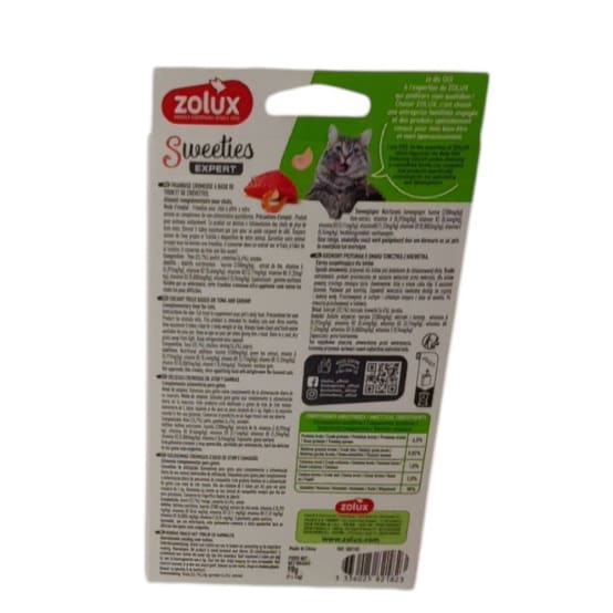 zolux - Sticks crème de thon et crevette 7 x 14 g pour chat - Gamm vert