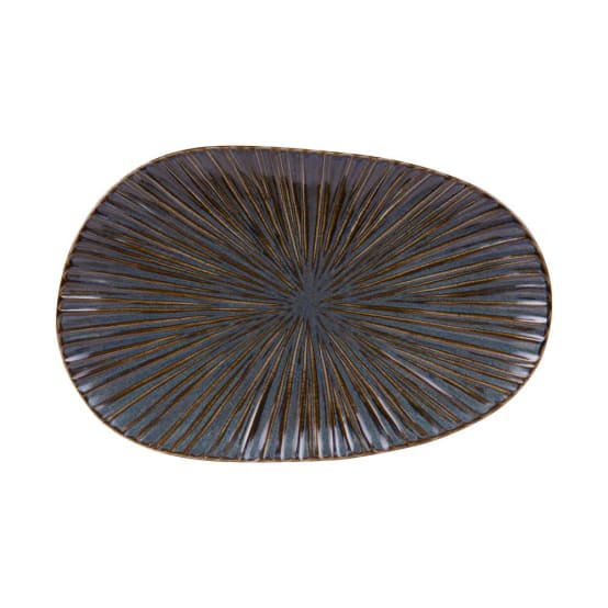 Plat organique Liv bleu 31x20 cm - Gamm vert