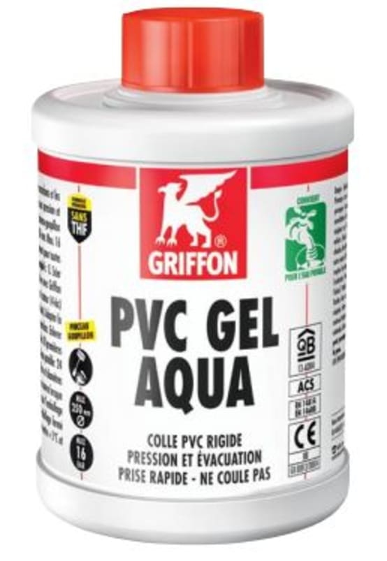 Colle PVC Gel Aqua spéciale eau potable GRIFFON pot 1L - 6140216 - Gamm ...