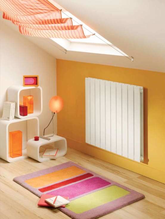 Radiateur à eau chaude FASSANE PREM'S double à élément horizontal 885W ...