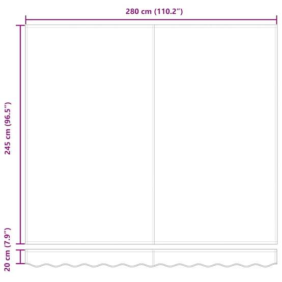 Auvent Rétractable Motorisé Polyester et Métal Anti-Décoloration pour ...