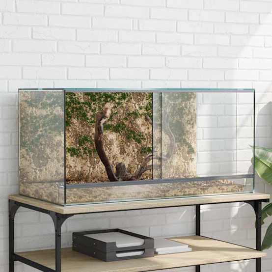 Terrarium avec stockage Transparent 80 x 40 x 40 cm Verre vidaXL ...