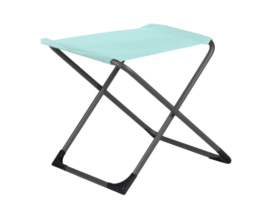 Repose-Pieds CHICO Aluminium ANTHRACITE Texfil AQUA 49x61x42 cm FIAM ...