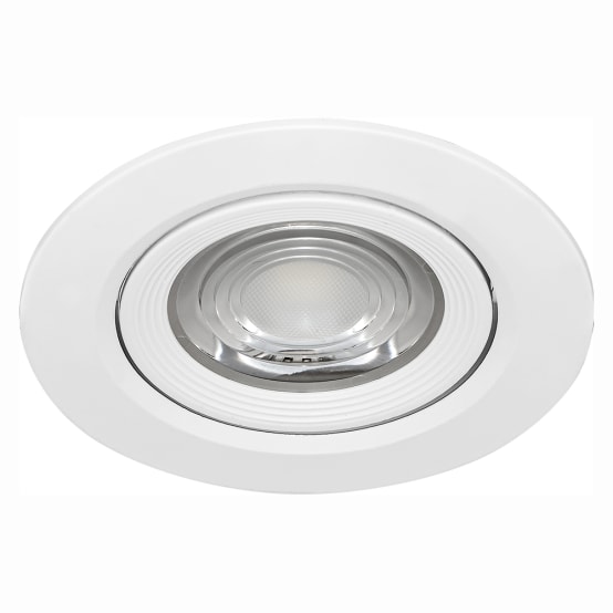 Spot LED encastrable rond blanc 5W IP20 4000K - Gamm vert