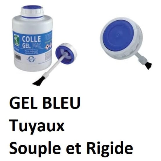 INTERPLAST Colle PVC Gel Bleu interfix pour PVC Souple - 250 ML - Gamm vert