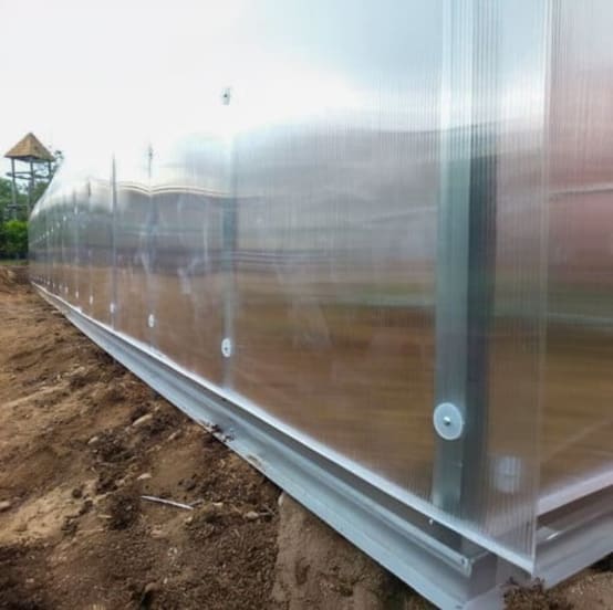 Serre KLASIKA Standard 5m2, 2,5m x 2m, 4 mm avec revêtement en ...