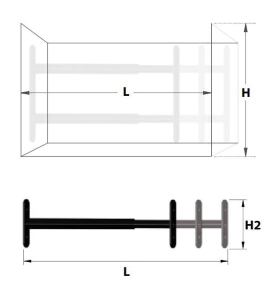 Grille de défense télescopique TORBEL 1 barreau 30 à 55 cm Noir ...